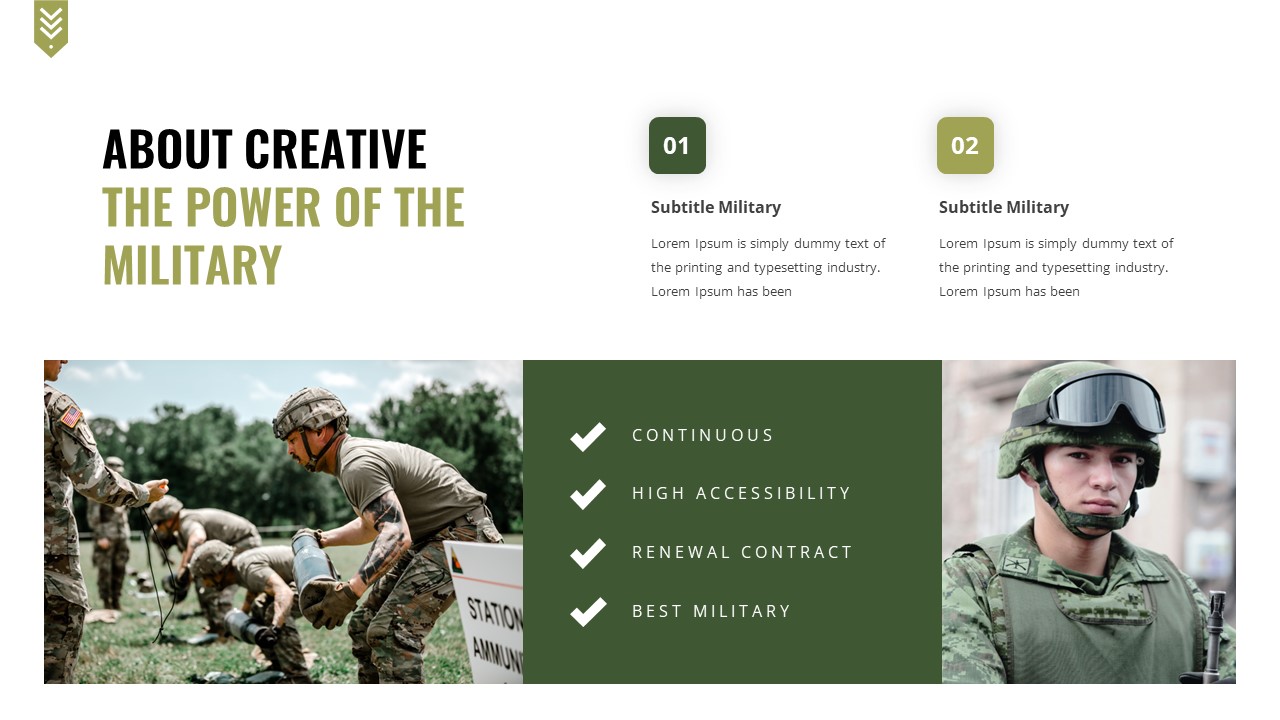 KODIMFOR - Military & Army Keynote Template, Presentation Templates