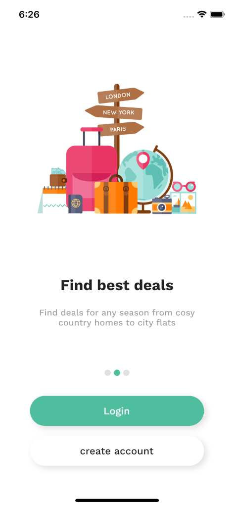 Hotel booking Flutter UI kit by LegacyInfotech | CodeCanyon