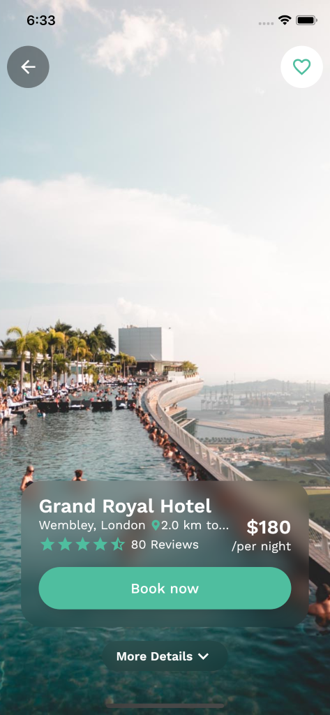 Hotel booking Flutter UI kit by LegacyInfotech | CodeCanyon