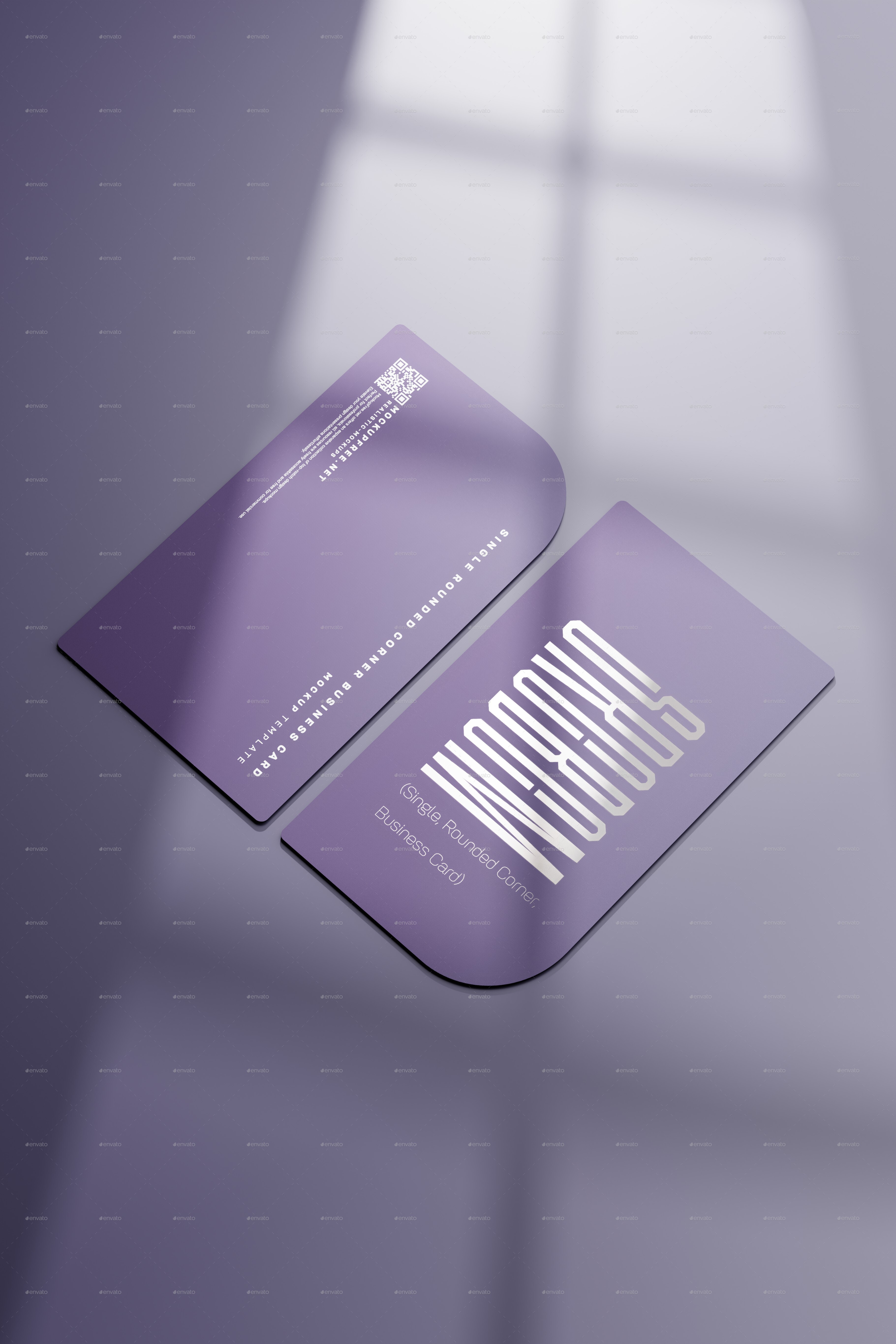 Single Rounded Corner Business Card Mockups, Graphics | GraphicRiver