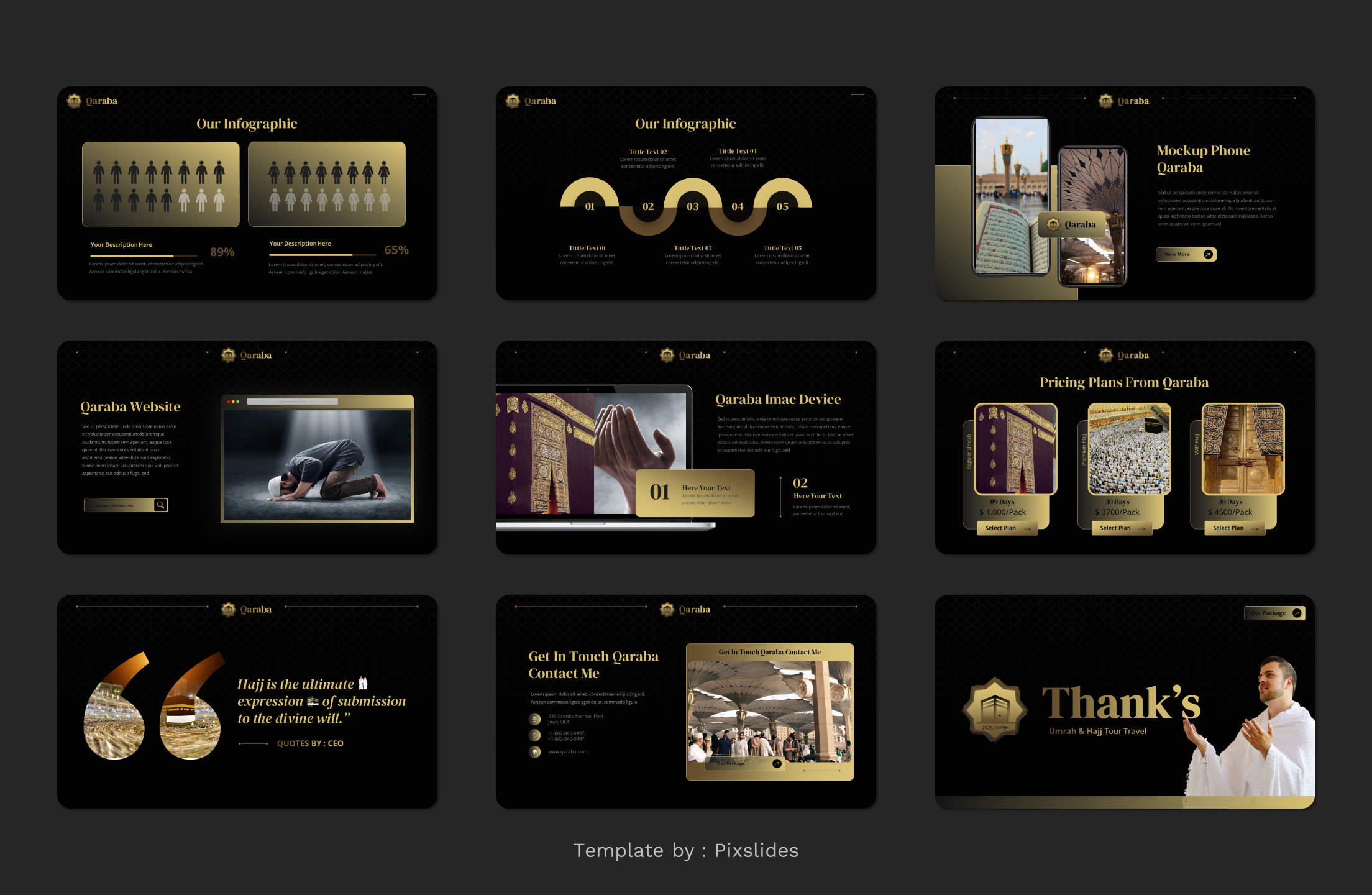 Qaraba - Umroh & Hajj Islamic Travel Presentation Template ...