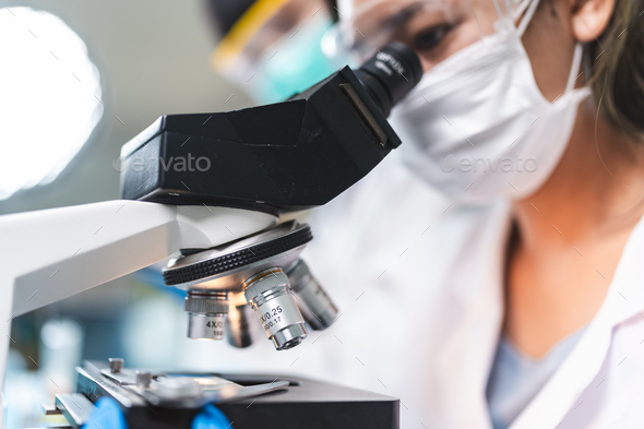 Scientific microscope data analysis in the laboratory, medicine ...