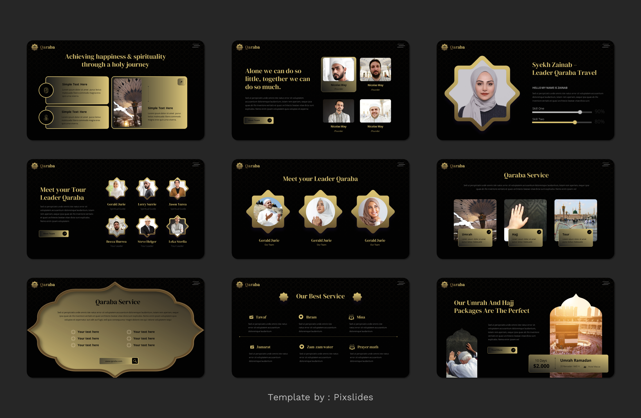 Qaraba - Umroh & Hajj Islamic Travel Keynote Presentation, Presentation ...