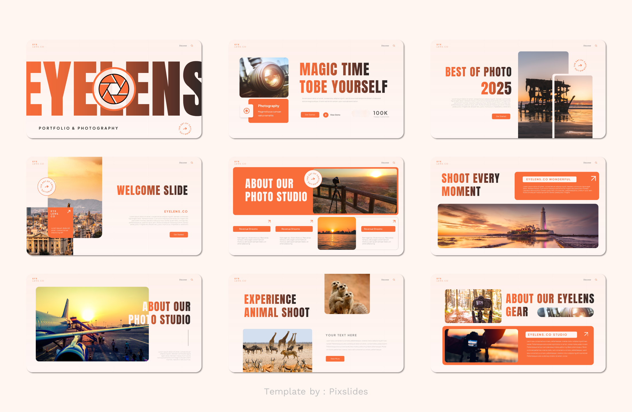 Eyelens - Portfolio & Photography PowerPoint Presentation, Presentation ...