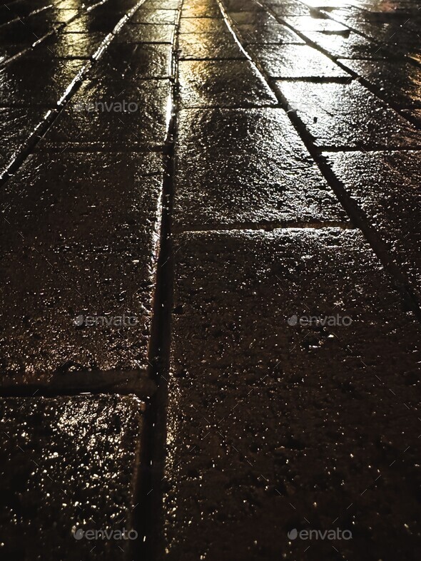 wet brick path Stock Photo by bethanyellis28 | PhotoDune