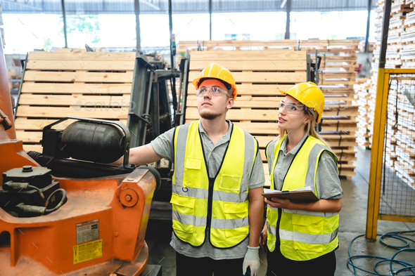 carpenter wooden plank factory, furniture workshop at wood work ...