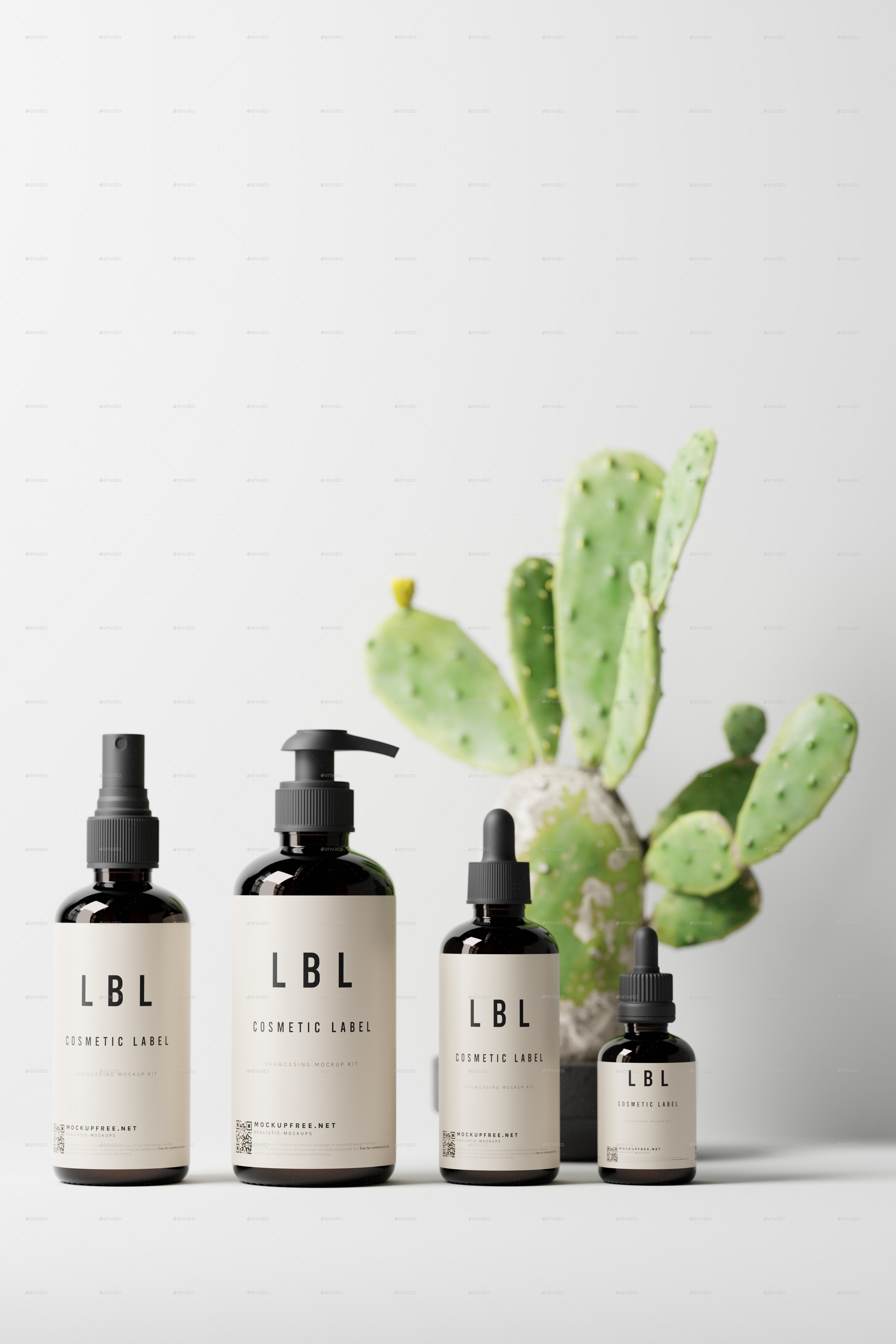 Cosmetic Label Showcasing Mockup Kit, Graphics | GraphicRiver