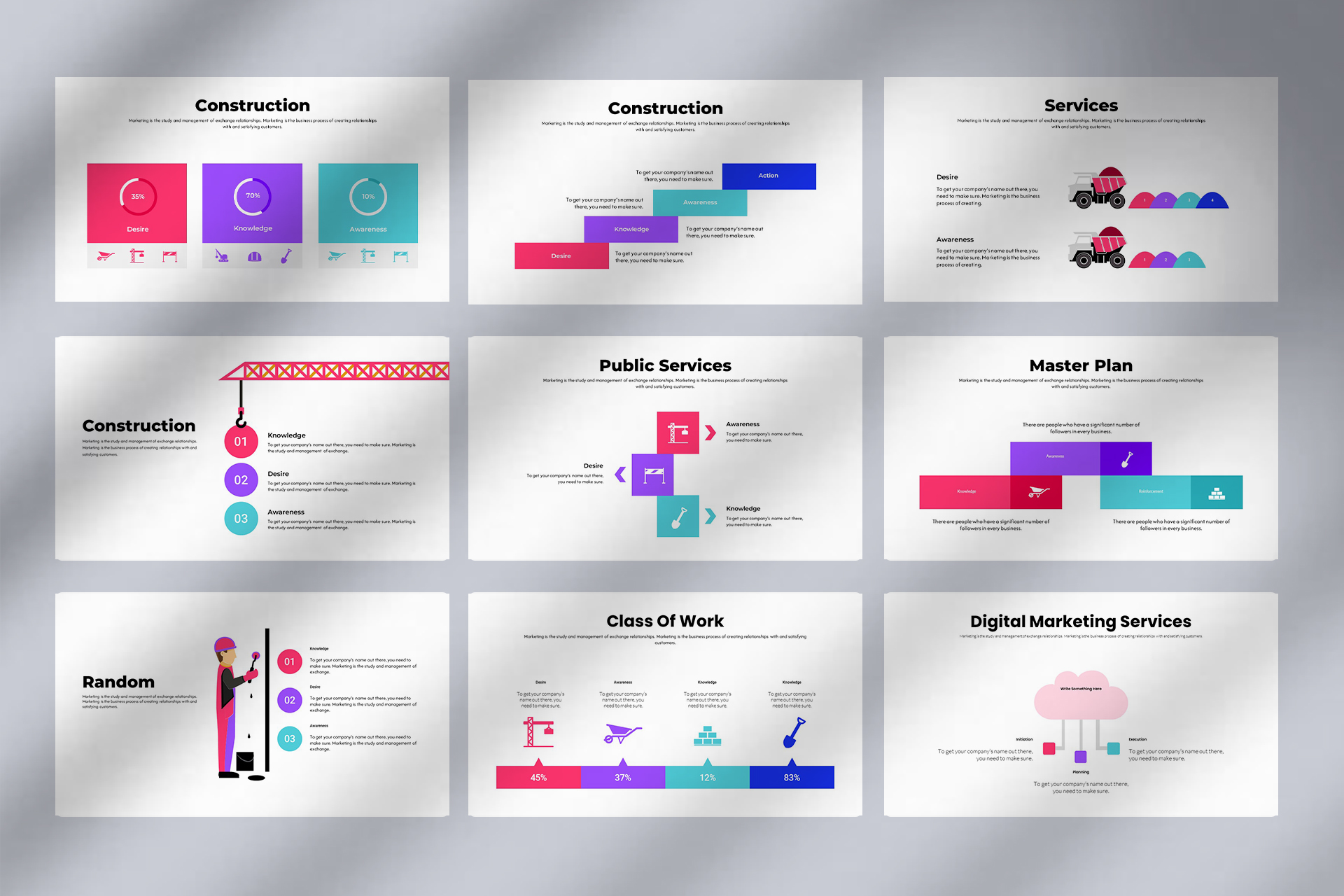 Random Hero Powerpoint Presentation Template, Presentation Templates