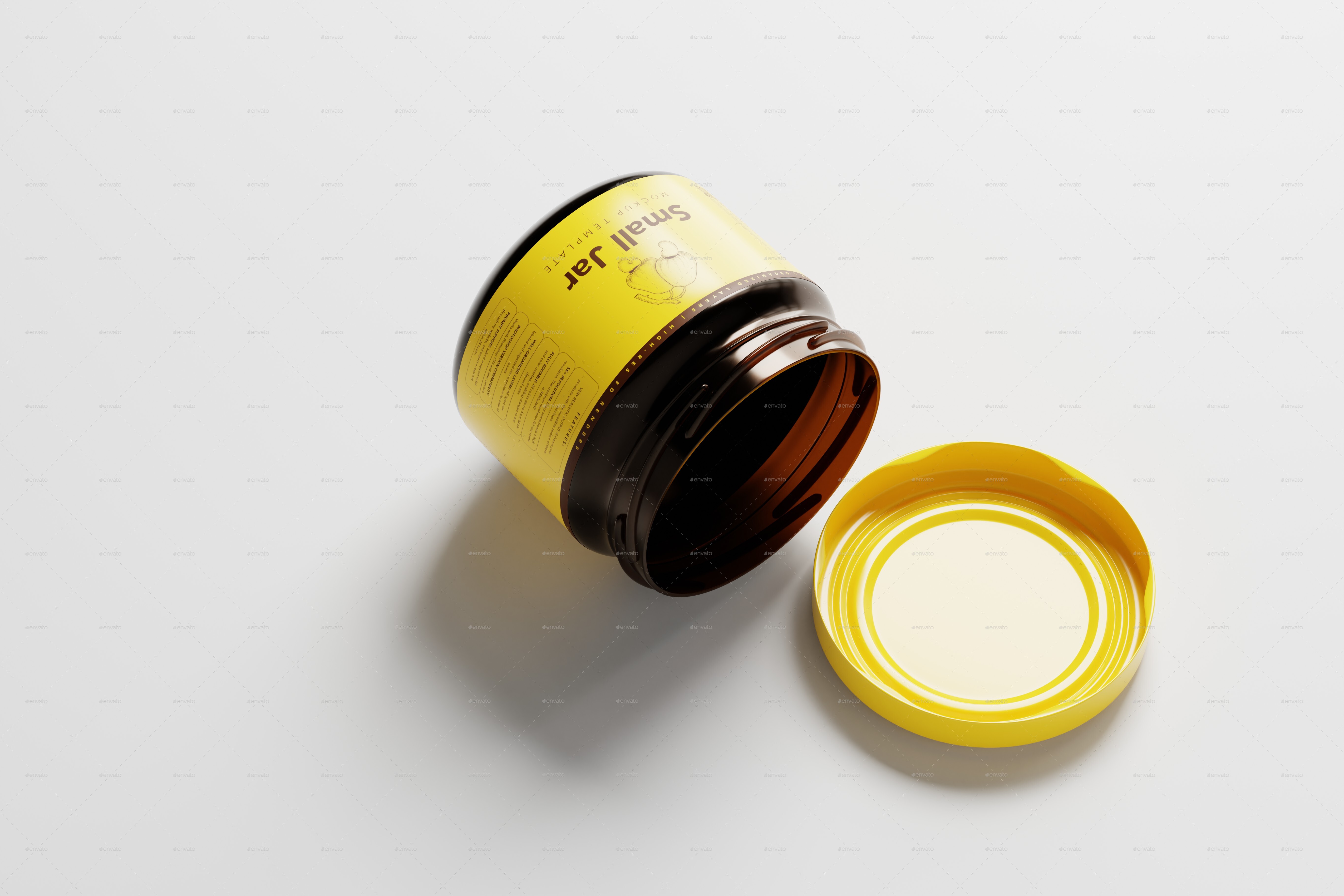 300ml Squat Jar Mockups, Graphics | GraphicRiver