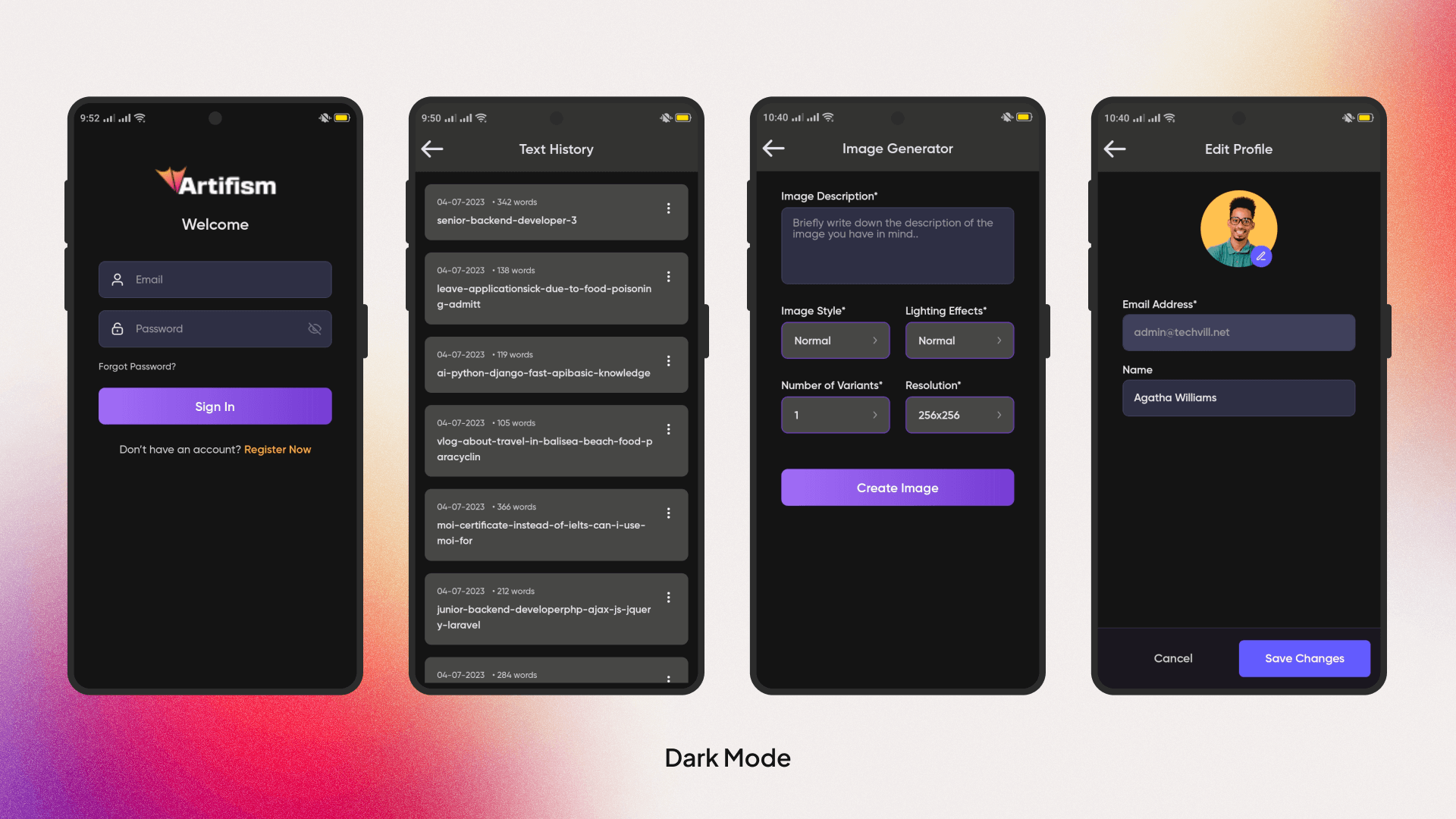 Artifism - OpenAI | ChatGPT Content & Image Generator Mobile App by techvillage1