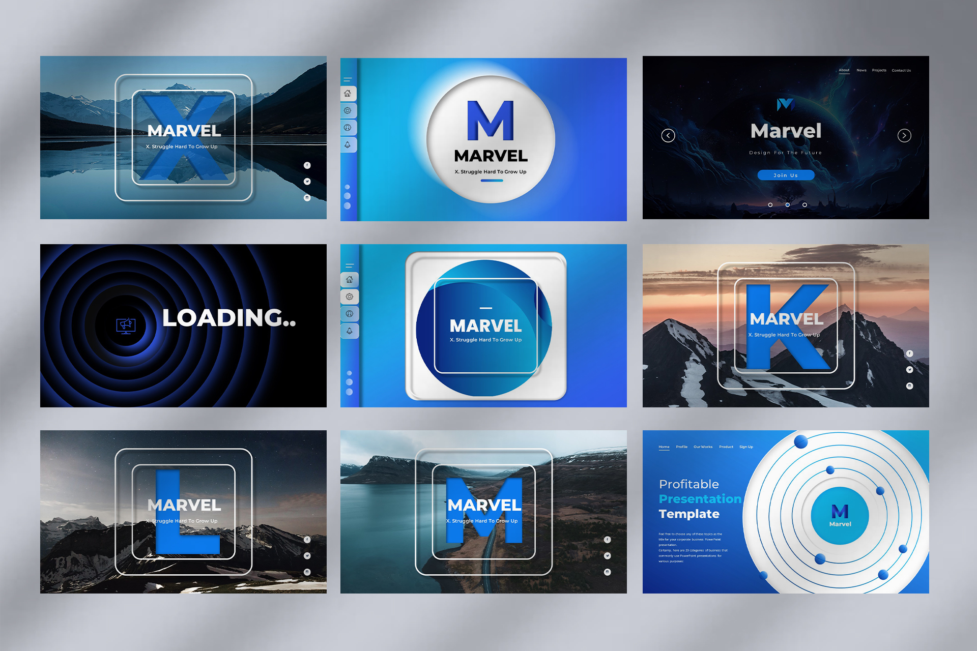 Marvel Business Plan Keynote Template, Presentation Templates ...