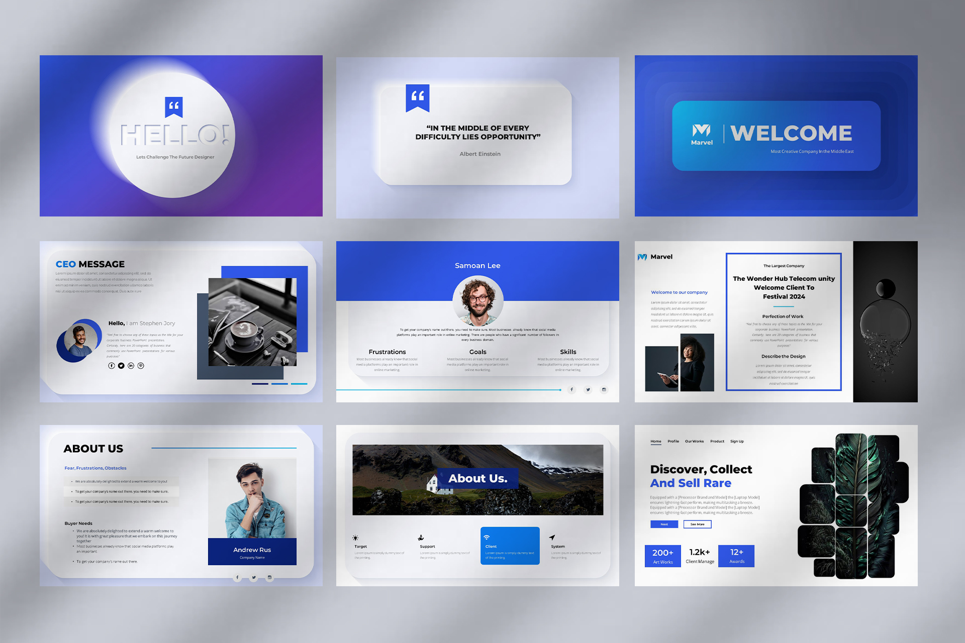 Marvel Business Plan Keynote Template, Presentation Templates ...