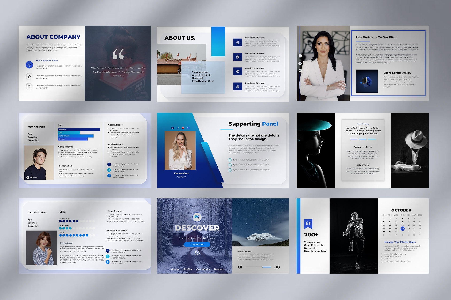 Marvel Business Plan Keynote Template, Presentation Templates ...