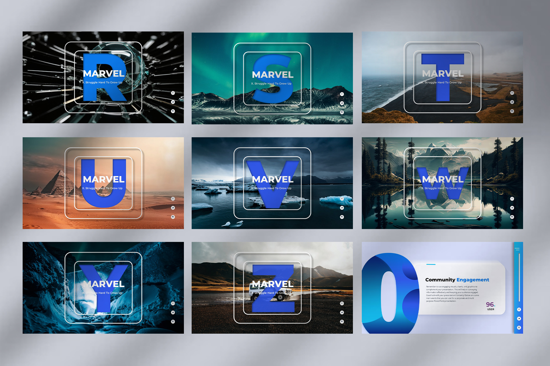 Marvel Business Plan Keynote Template, Presentation Templates ...