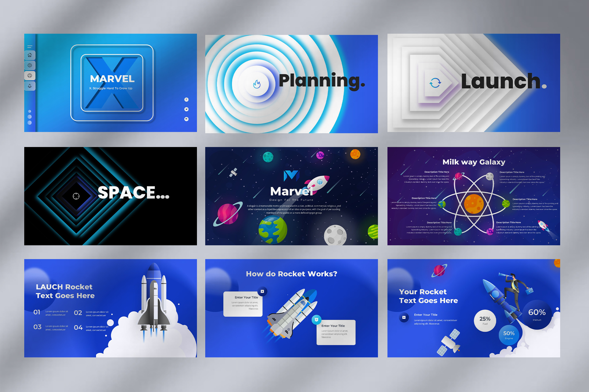 Marvel Business Plan Keynote Template, Presentation Templates ...