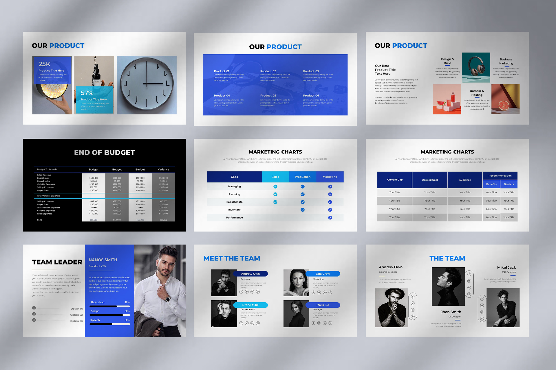 Marvel Business Plan Keynote Template, Presentation Templates ...