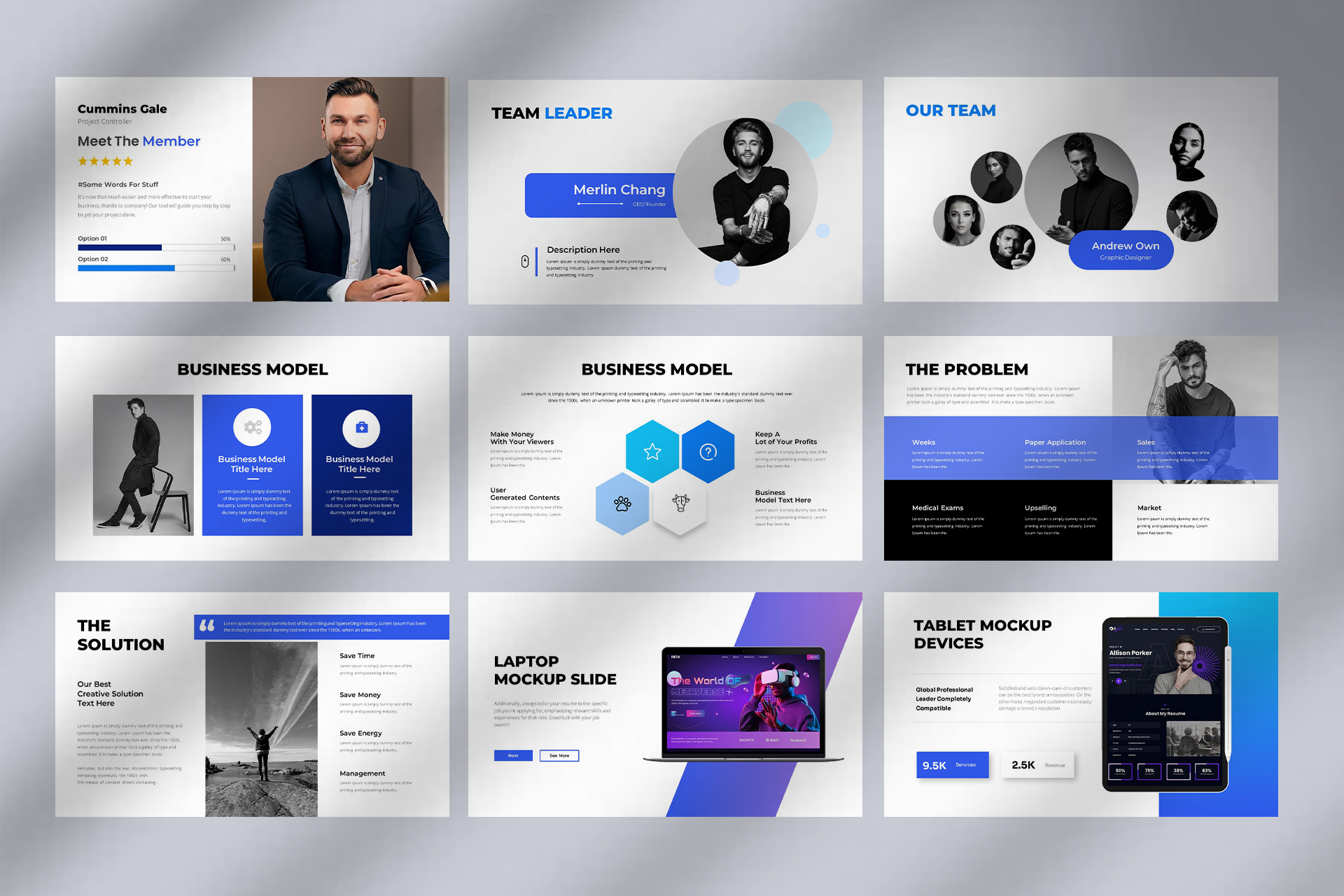 Marvel Business Plan Keynote Template, Presentation Templates ...