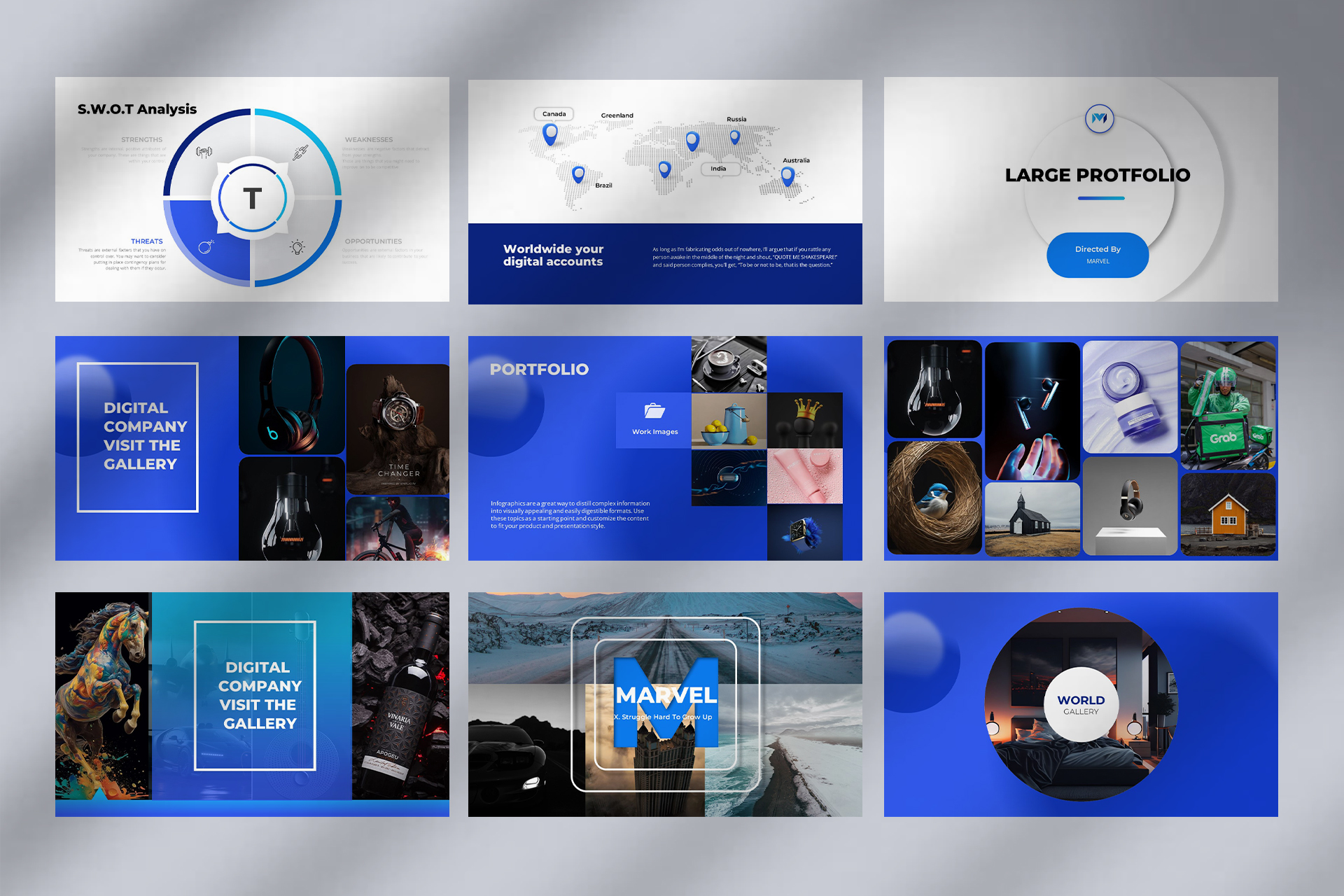 Marvel Business Plan Keynote Template, Presentation Templates ...