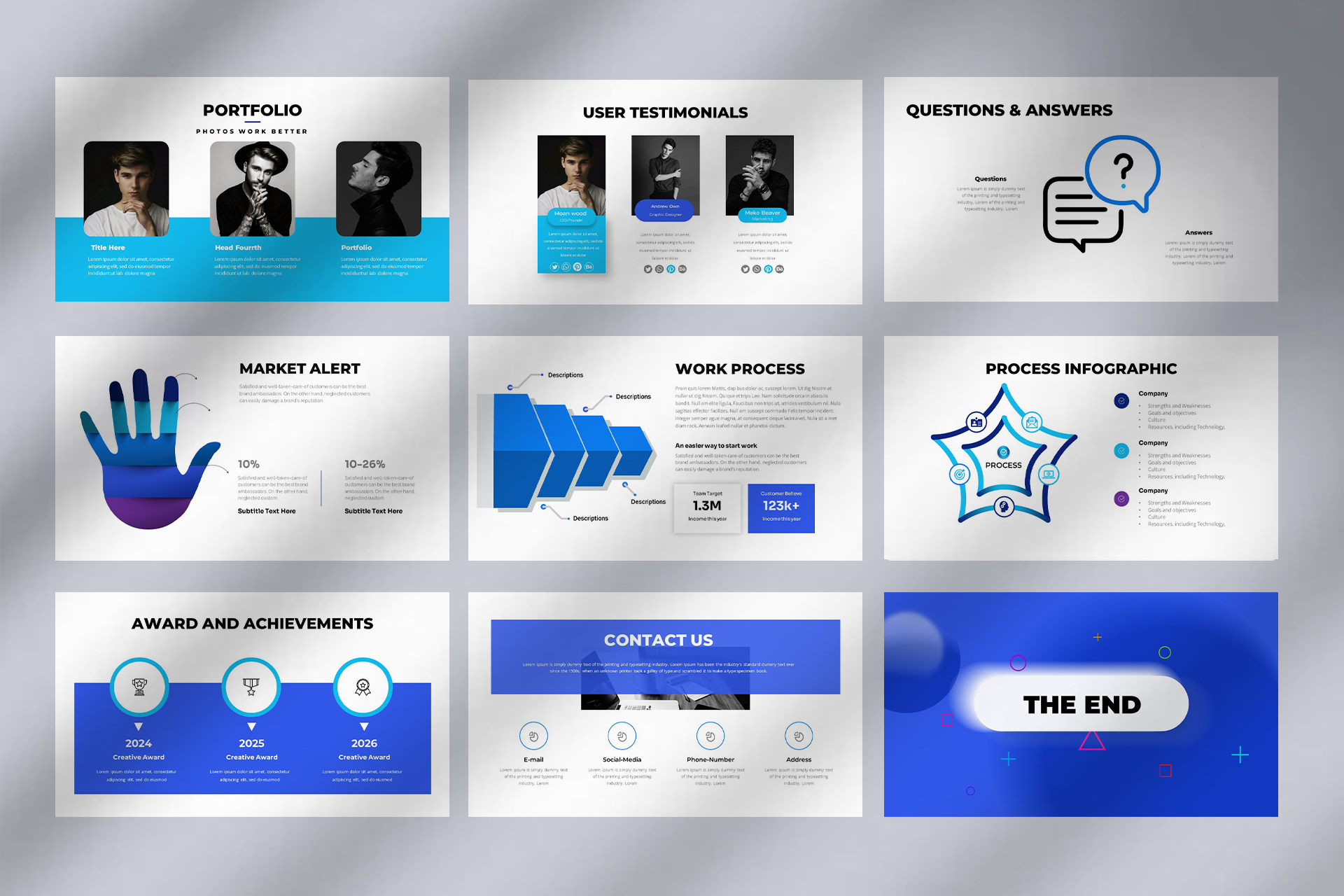 Marvel Business Plan Keynote Template, Presentation Templates ...