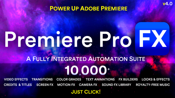 CINEPUNCH I Premiere Pro Effects Bundled Pack, Premiere Pro Templates