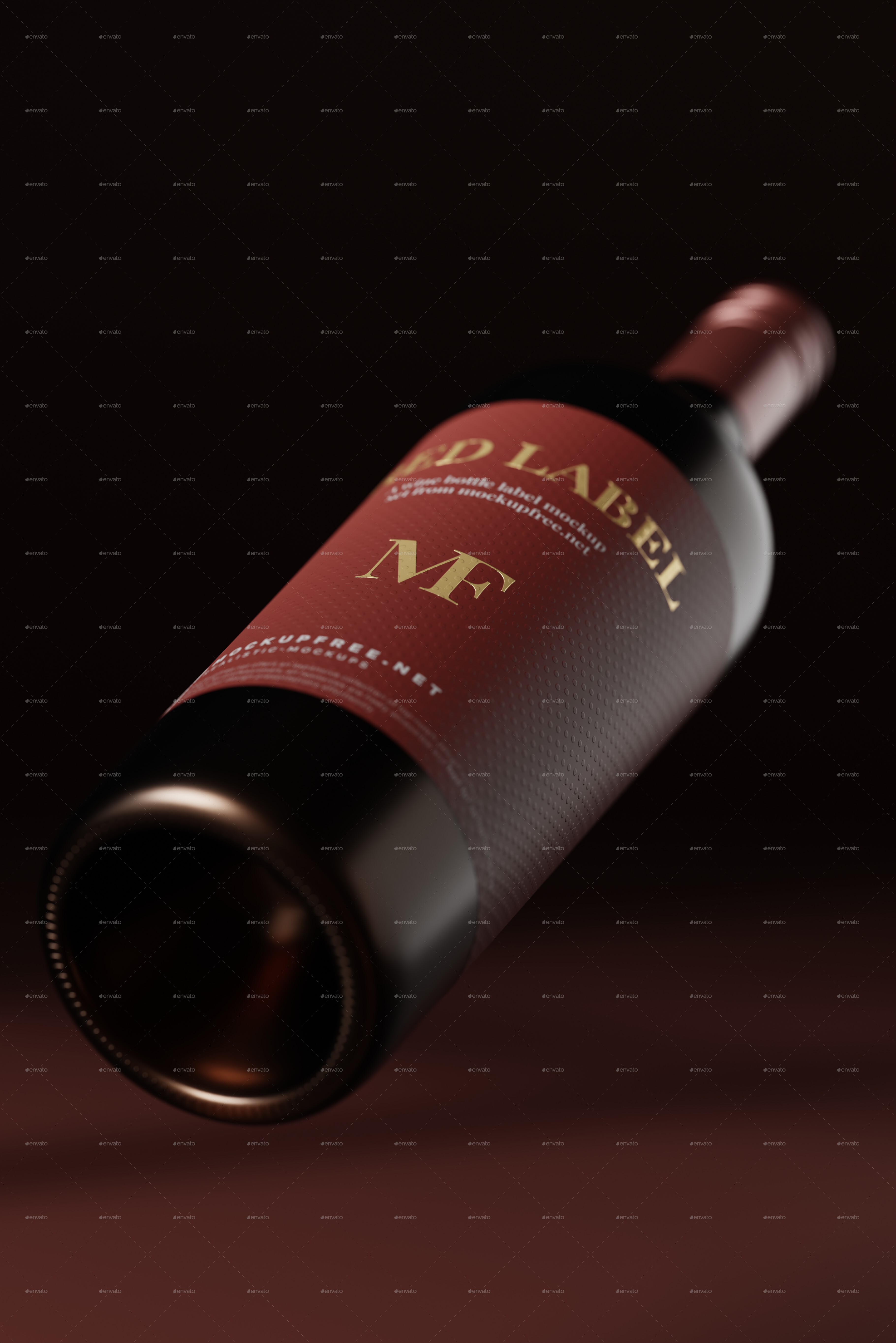 Red Label - Wine Bottle Mockups, Graphics | GraphicRiver