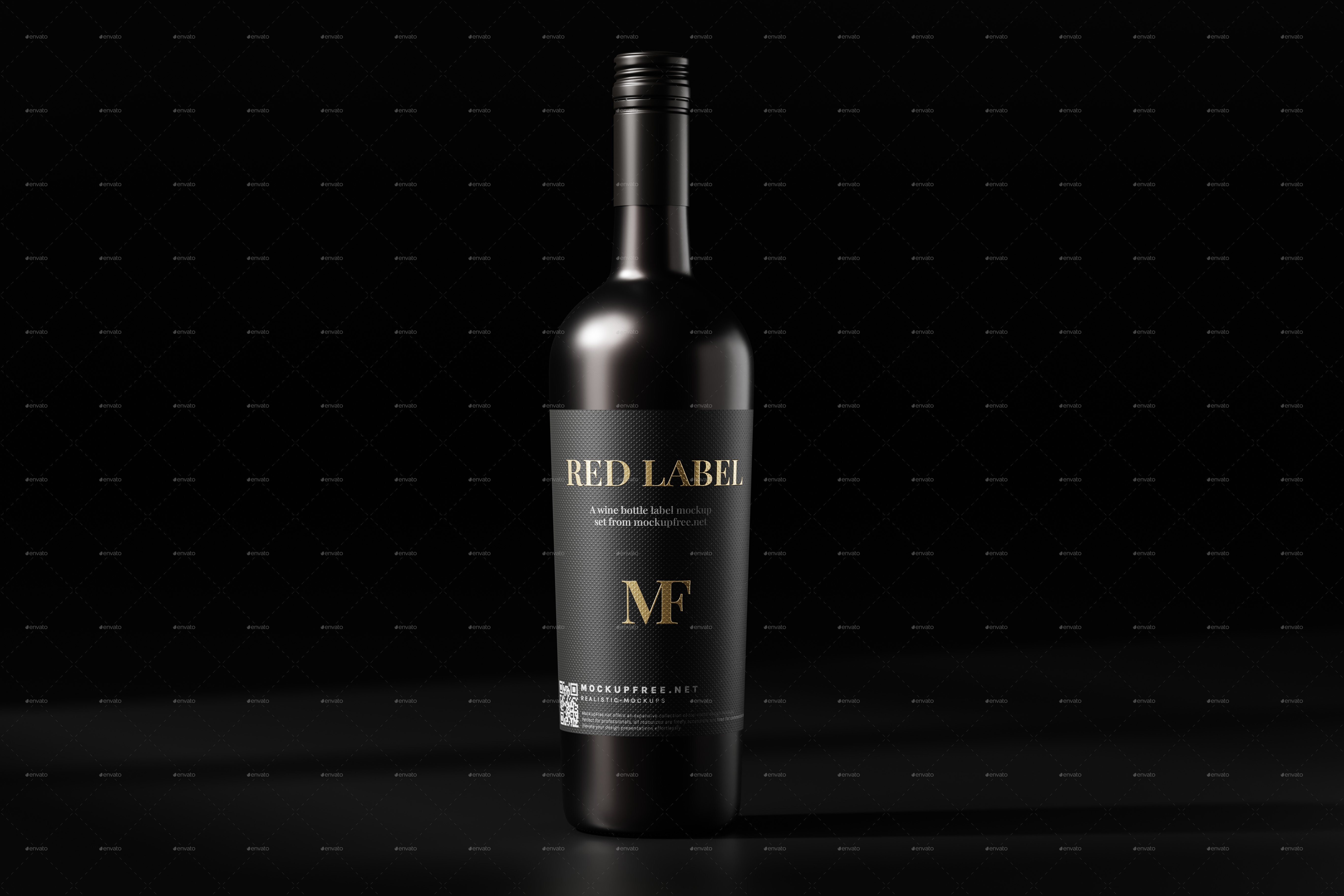 Red Label - Wine Bottle Mockups, Graphics | GraphicRiver