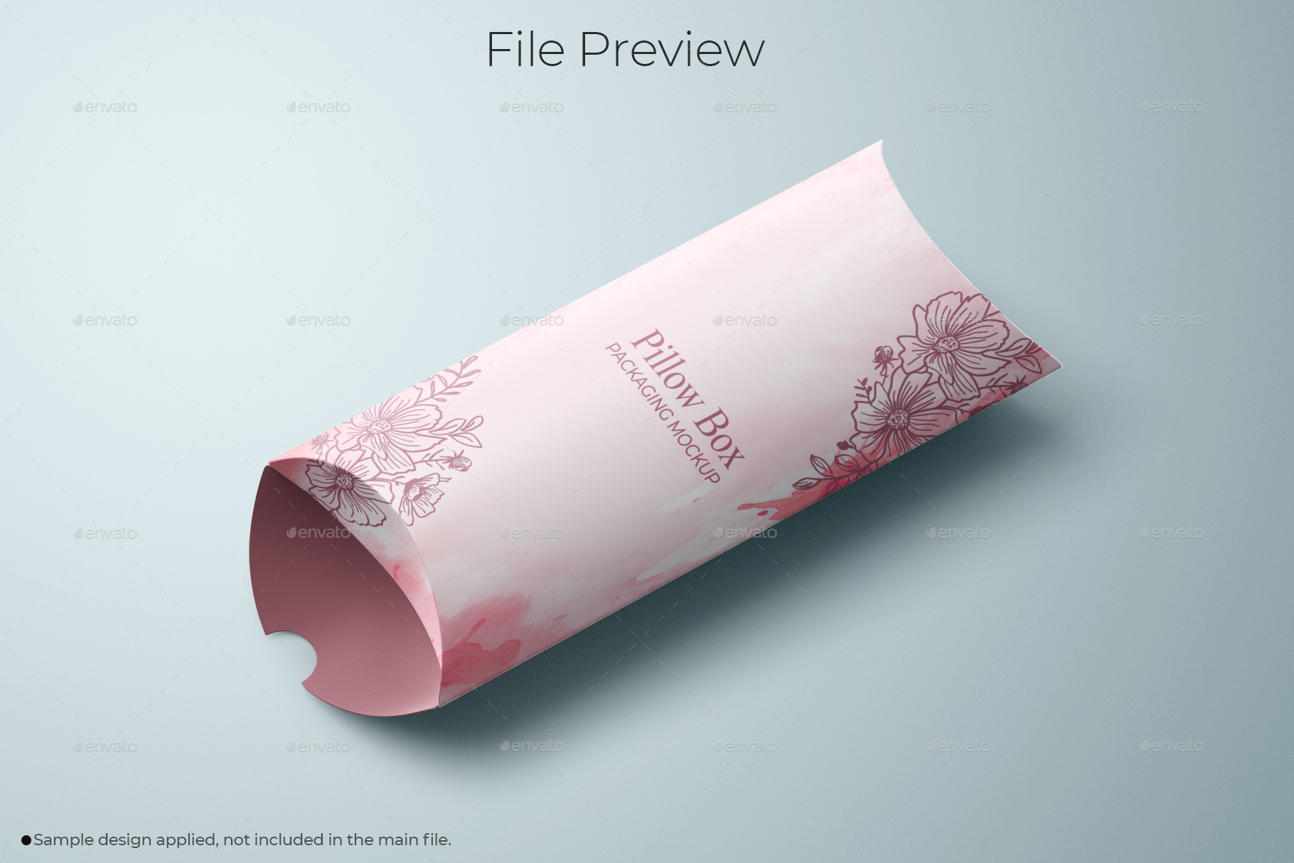 Paper Pillow Box Packaging Mockup, Graphics | GraphicRiver