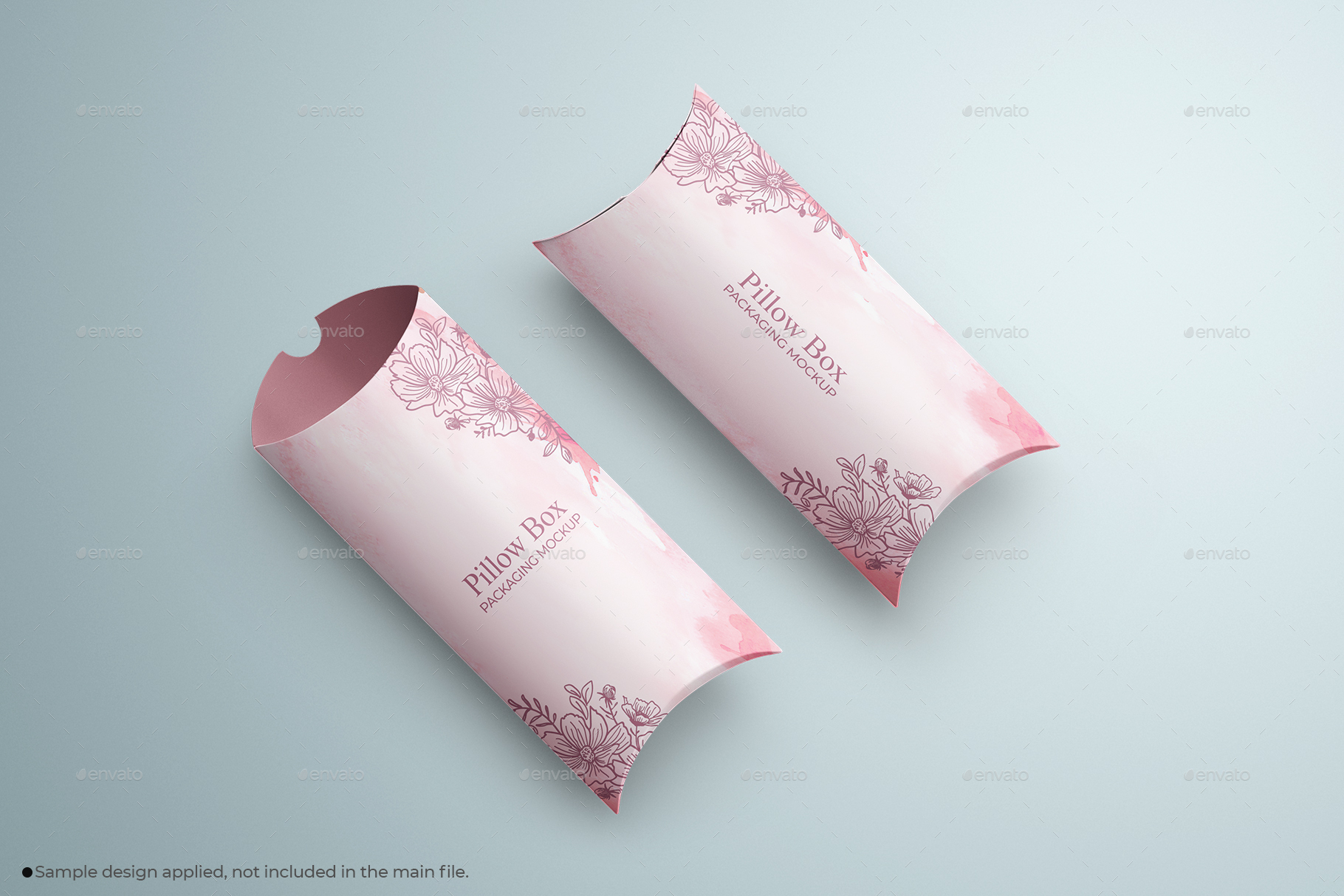 Paper Pillow Box Packaging Mockup, Graphics | GraphicRiver