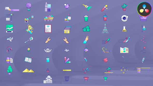 Miscellaneous Icons for DaVinci Resolve, DaVinci Resolve Templates