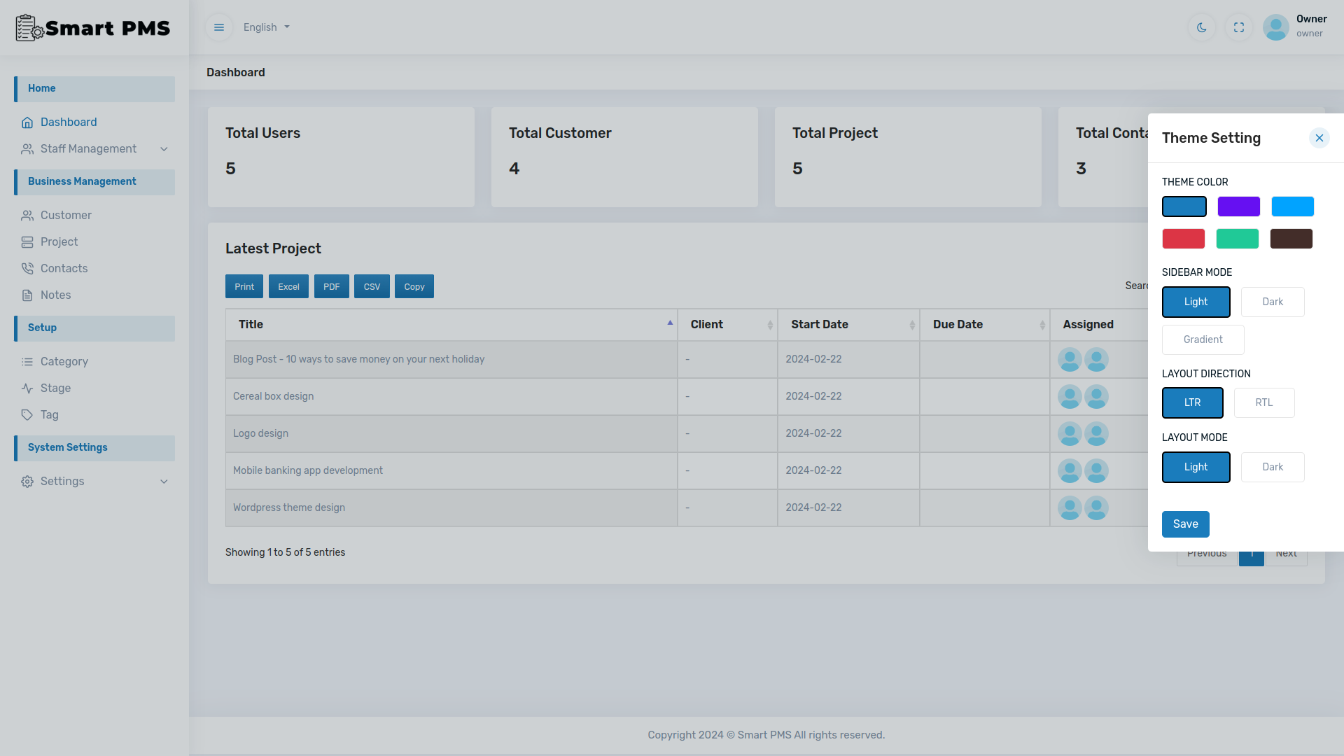 Smart PMS - Project Managment System by smartwebinfotech | CodeCanyon
