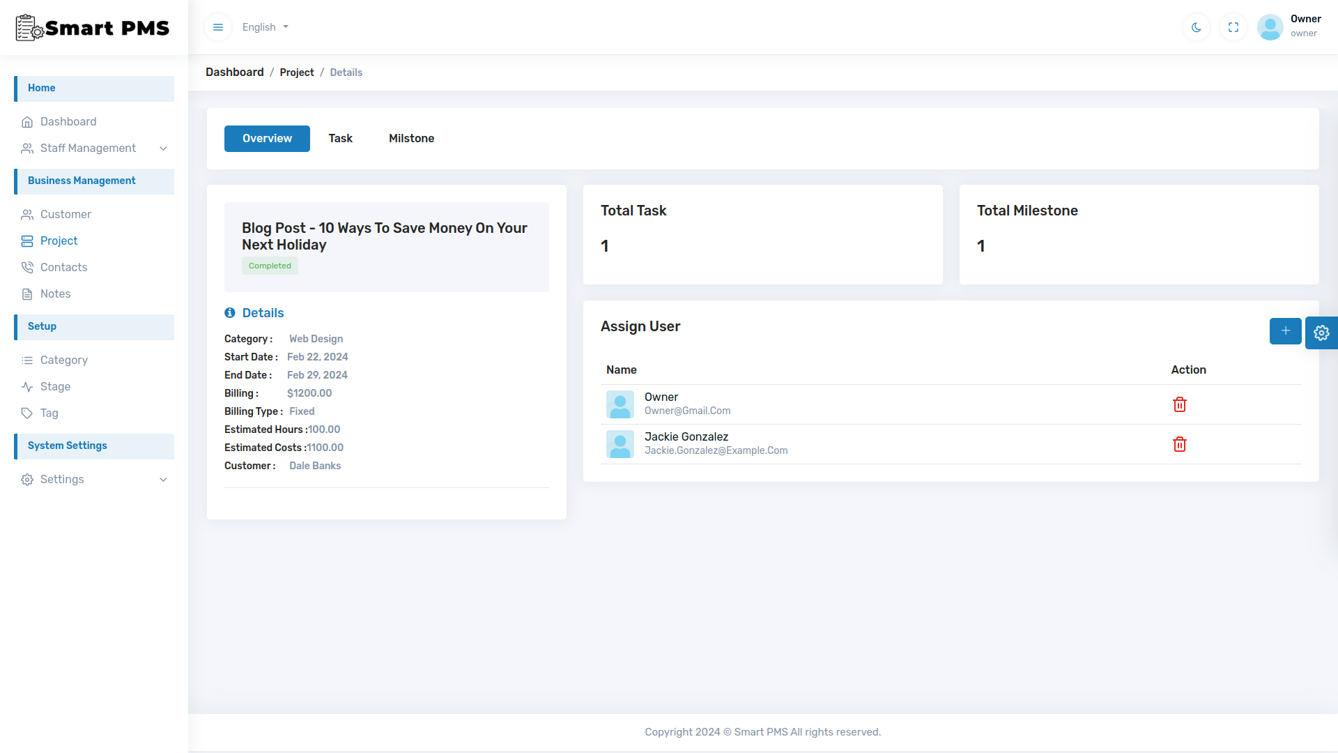 Smart PMS - Project Managment System by smartwebinfotech | CodeCanyon