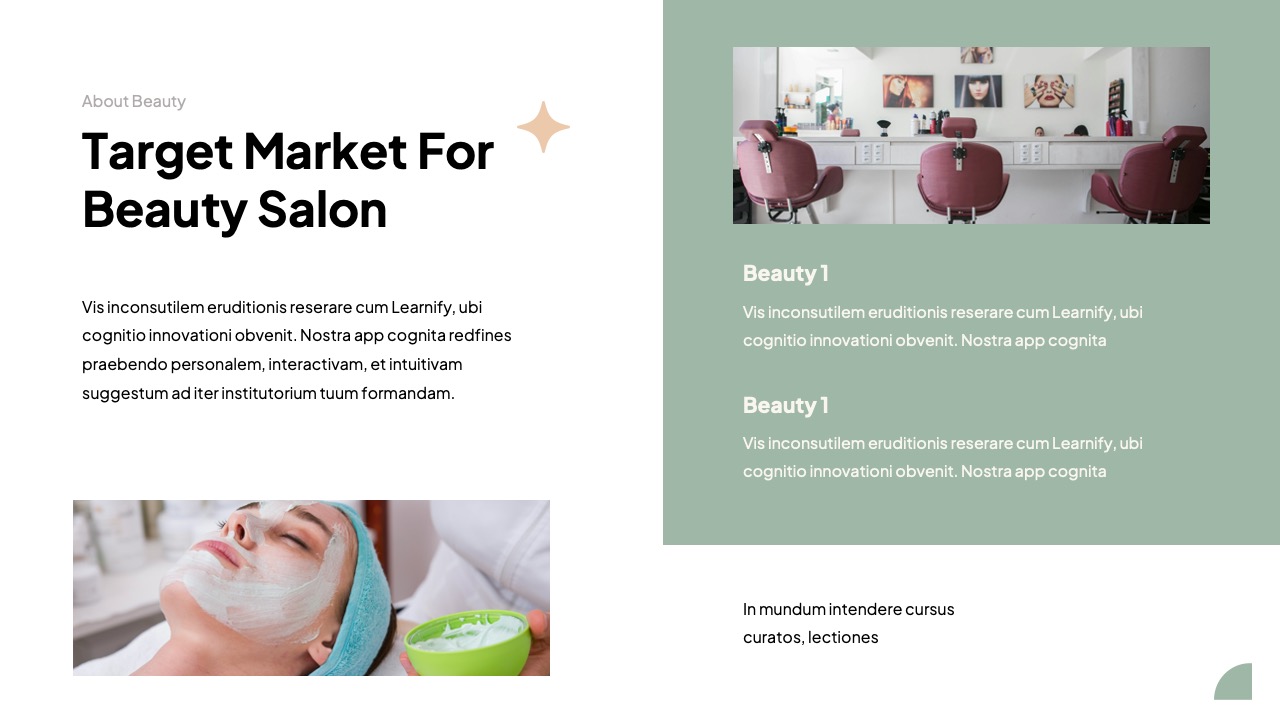 Glamourous - Salon Beauty PowerPoint Template, Presentation Templates