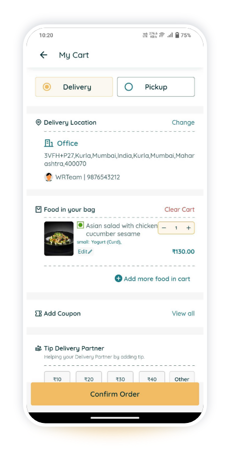 eRestro - Single Vendor Restaurant Flutter App | Food Ordering App with ...