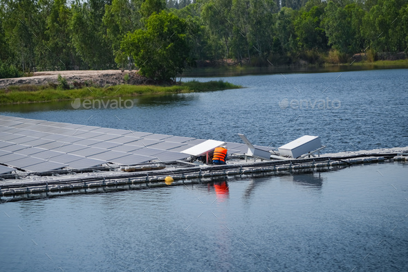 Floating solar photovoltaic panels at sustainable electrical power ...
