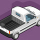 Isometric Pickup White Van, Vectors | GraphicRiver
