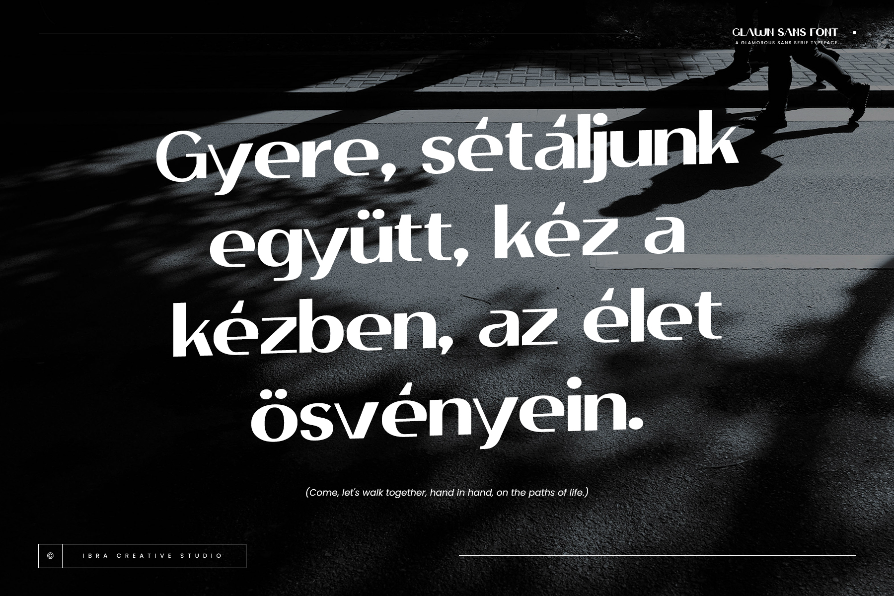 Glawn Sans - A Glamorous Sans Serif Typeface, Fonts | GraphicRiver