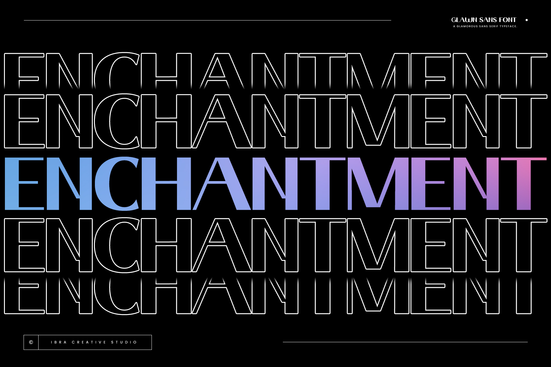 Glawn Sans - A Glamorous Sans Serif Typeface, Fonts | GraphicRiver