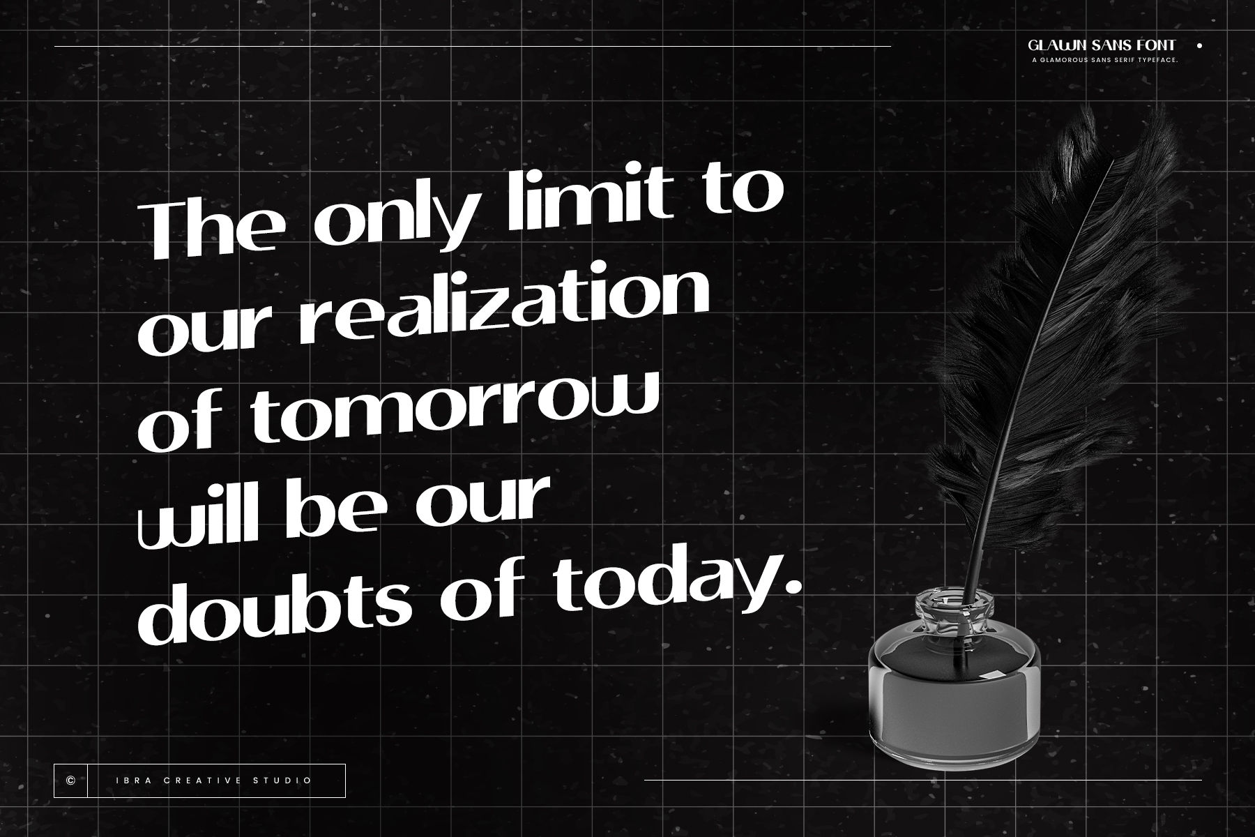 Glawn Sans - A Glamorous Sans Serif Typeface, Fonts | GraphicRiver