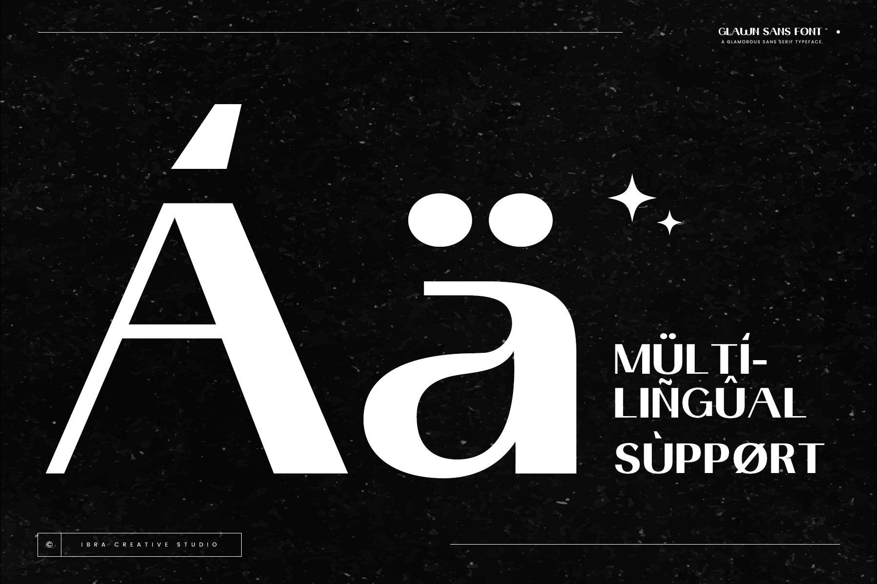 Glawn Sans - A Glamorous Sans Serif Typeface, Fonts | GraphicRiver