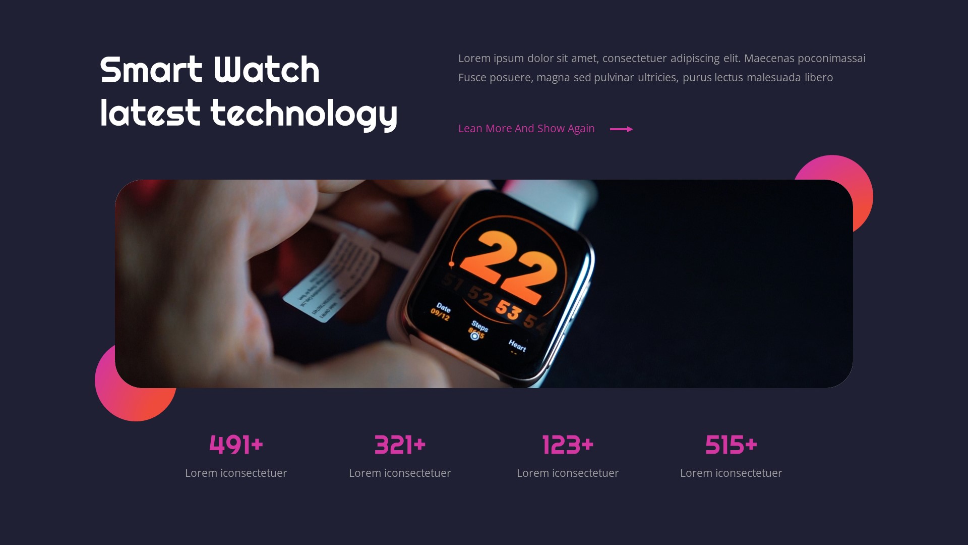WaatEcts - Smart Watch Powerpoint Template, Presentation Templates
