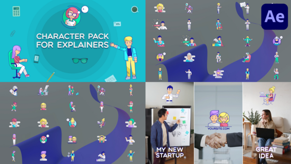 Characters Pack For Explainers for After Effects, After Effects Project ...