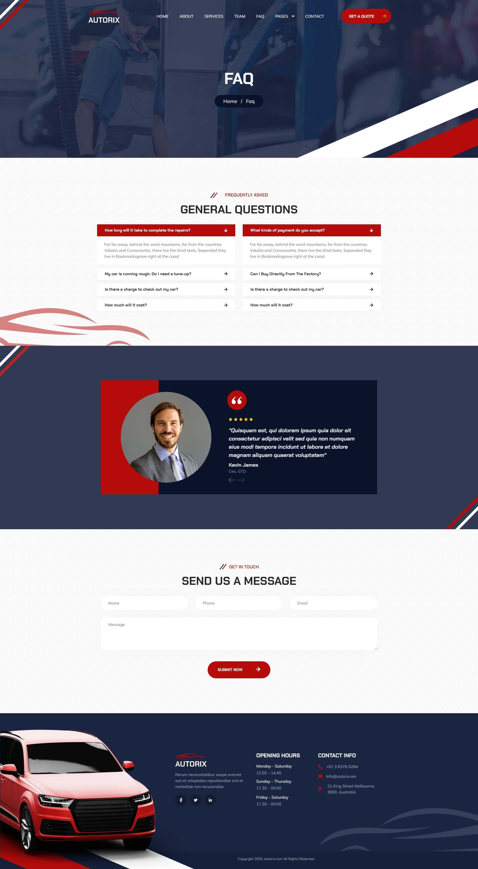 Autorix - Auto Maintenance Elementor Template Kit by designingmedia