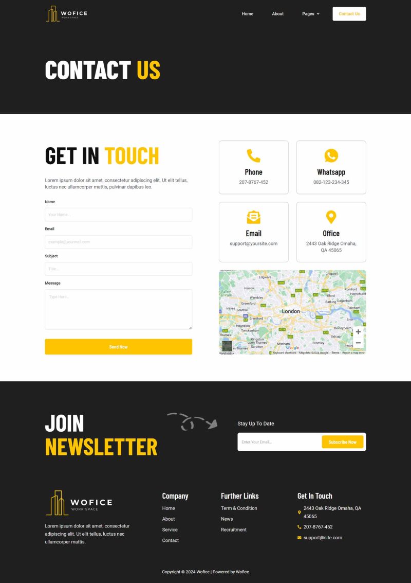 Wofice - Workspace & Office Elementor Template Kit by Kitpro | ThemeForest