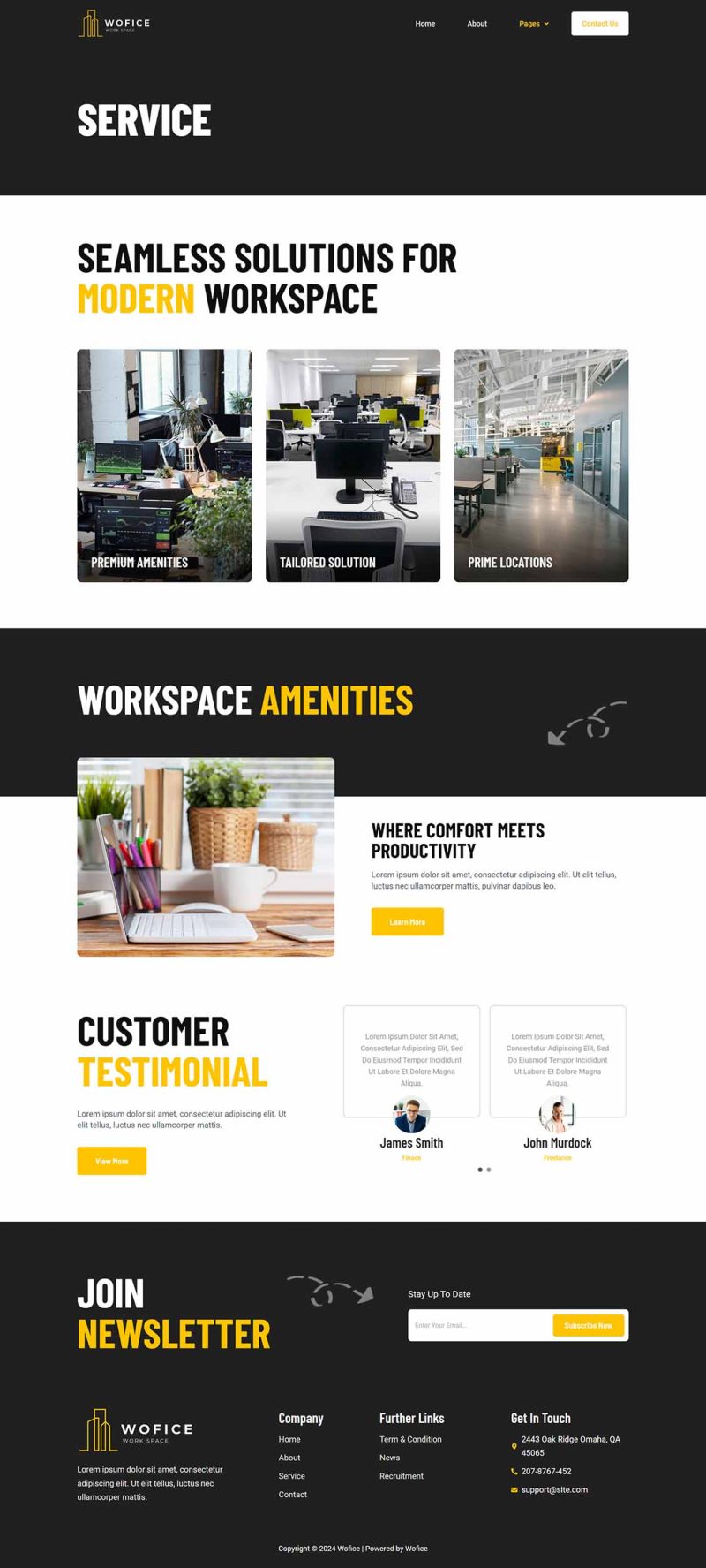 Wofice - Workspace & Office Elementor Template Kit by Kitpro | ThemeForest