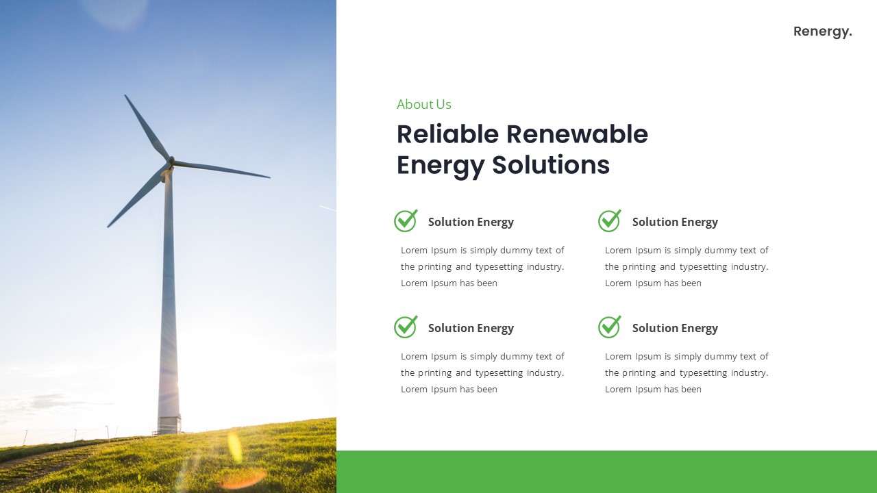 Renergy - Renewable Energy PowerPoint Template, Presentation Templates
