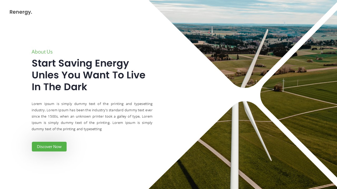 Renergy - Renewable Energy Keynote Template, Presentation Templates
