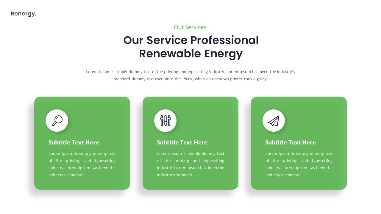 Renergy - Renewable Energy Keynote Template, Presentation Templates