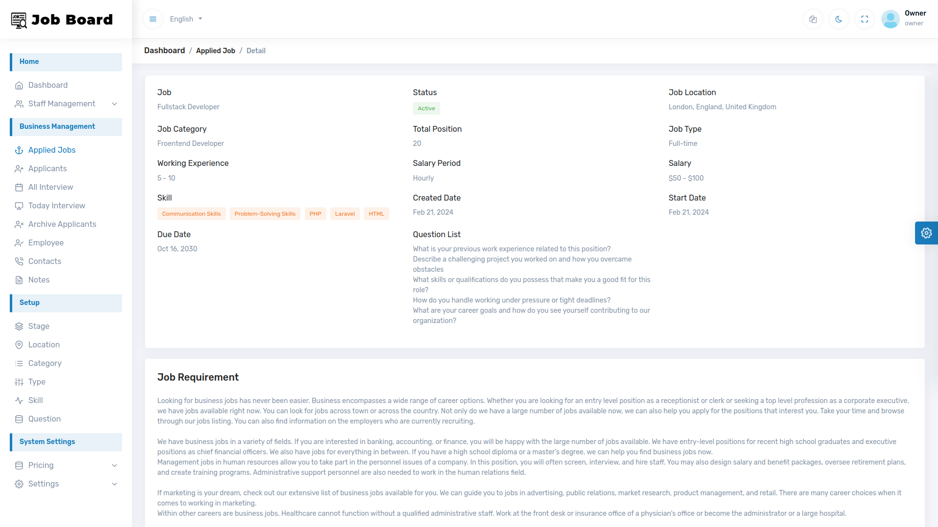 Job Board SaaS - Job Portal Management System by smartwebinfotech ...