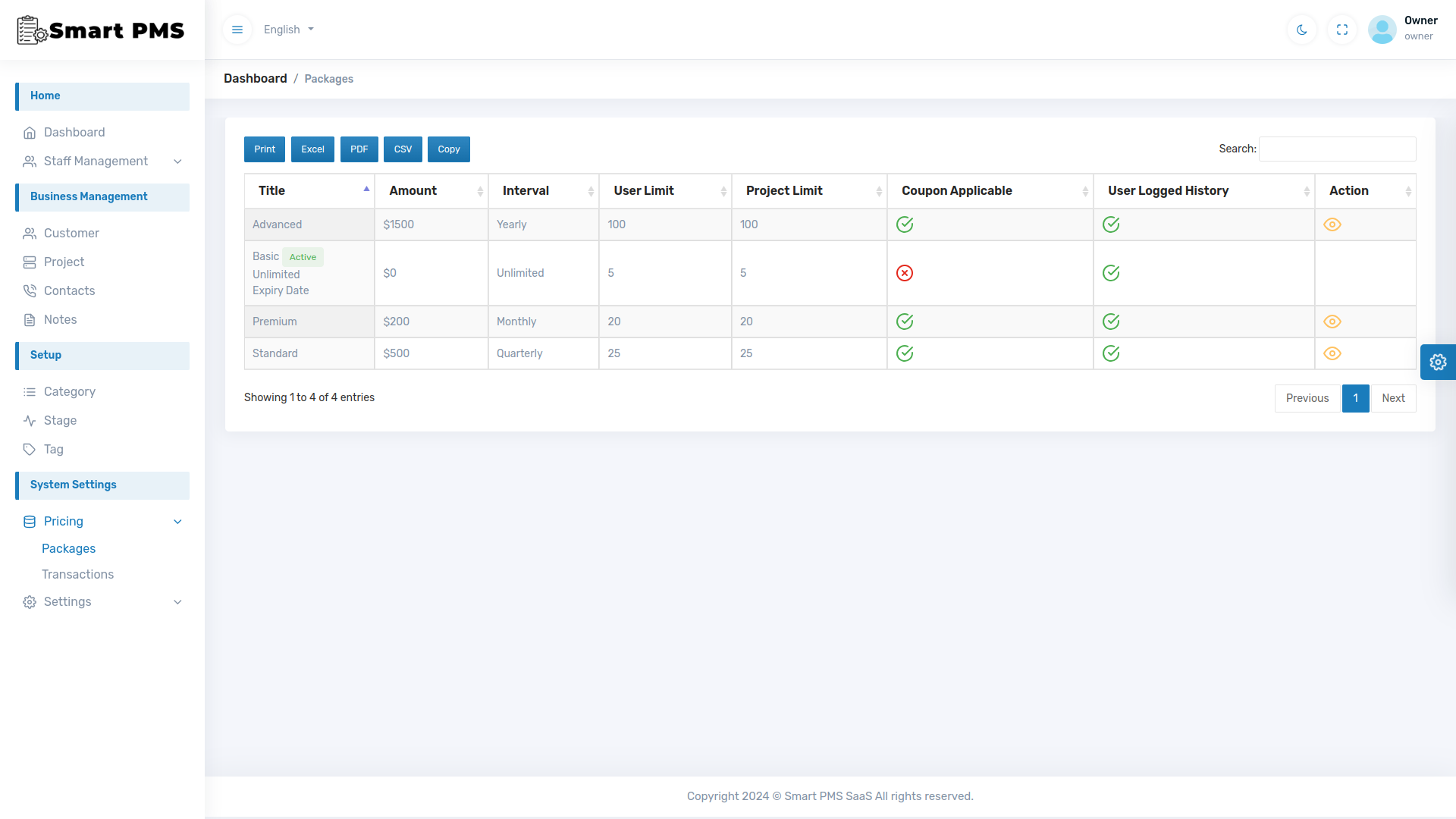 Smart PMS SaaS - Project Managment System by smartwebinfotech | CodeCanyon