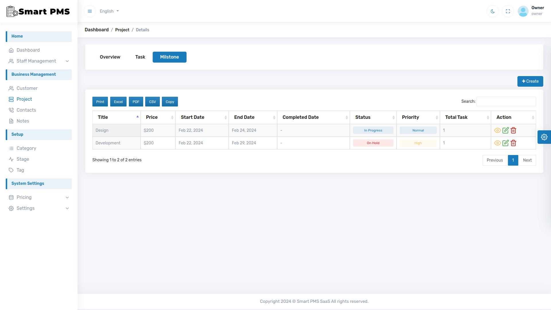 Smart PMS SaaS - Project Managment System by smartwebinfotech | CodeCanyon